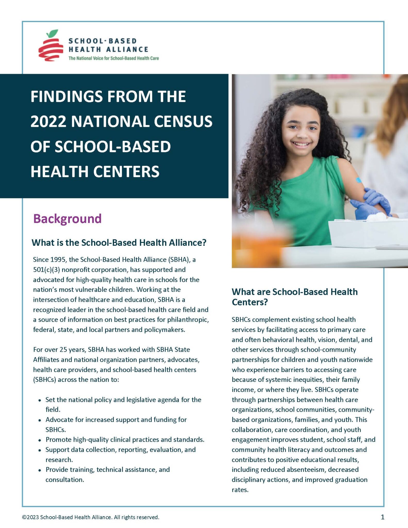 Reports and Data – School-Based Health Alliance