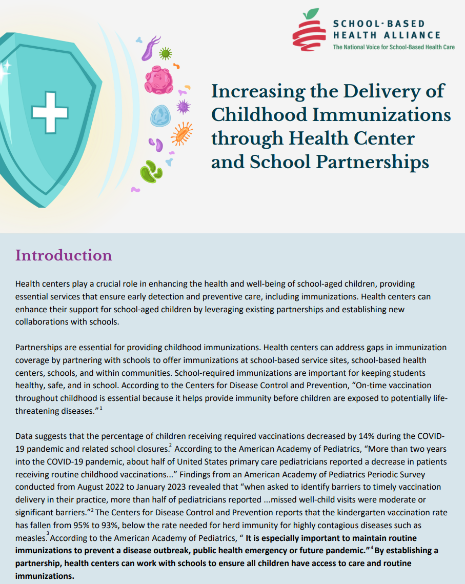 E-library – School-Based Health Alliance