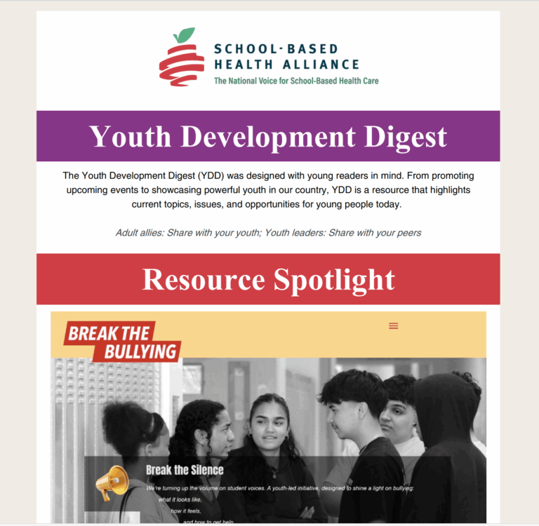 Youth Development – School-Based Health Alliance